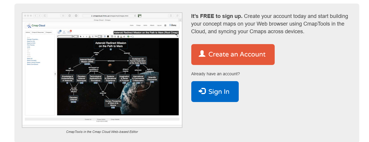 Cmap Cloud - La nube de Cmap para el trabajo en equipo - CmapTools